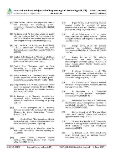 Air Pollution Prediction Via Differential Evolution Strategies With Random Forest Method Pdf