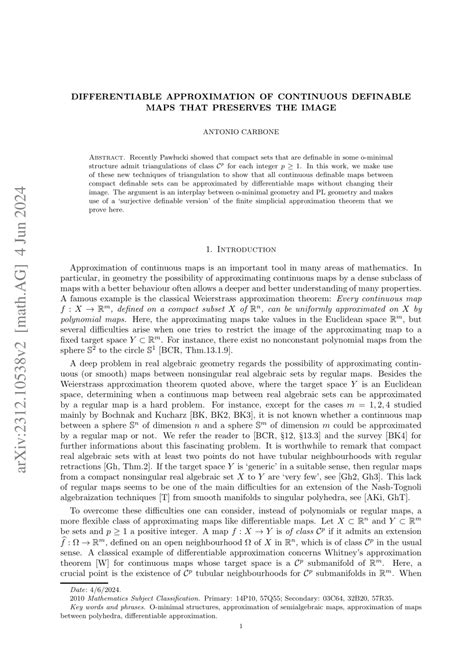 PDF DIFFERENTIABLE APPROXIMATION OF CONTINUOUS DEFINABLE MAPS THAT