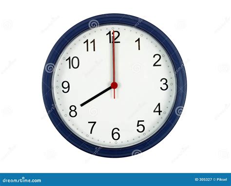 Clock Showing 8 O Clock Stock Image Image Of School Watch 305327