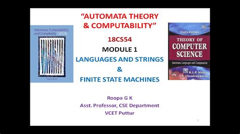 5csb 18cs54 Atc Module1 Lecture 4 Youtube