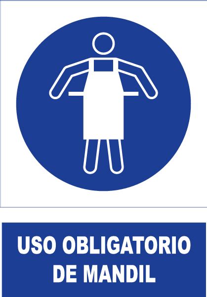 Señal Uso Obligatorio De Delantal Mundoseñal