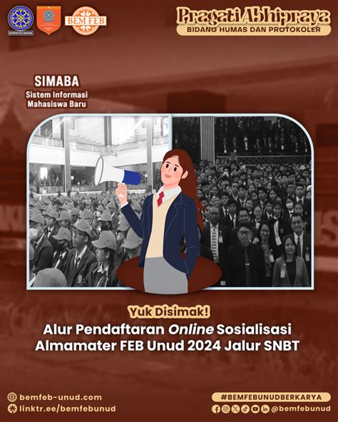 Bem Feb Unud Simaba Alur Pendaftaran Online Sosialisasi Almamater Feb Unud 2024 Jalur Snbt