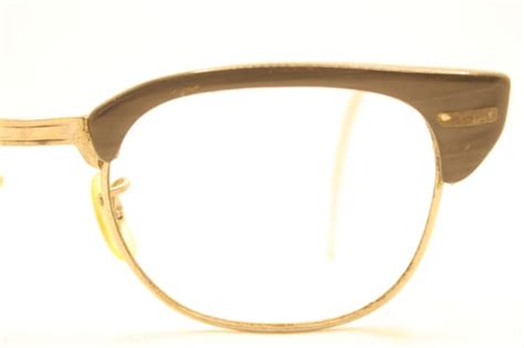 Univeral Black Vintage Browline 1950s 1960s Eyeglasses Gem
