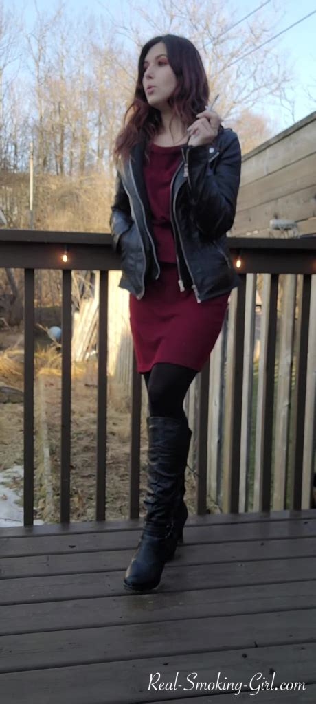 Girl Next Door Smokes On Your Back Porch Real Smoking
