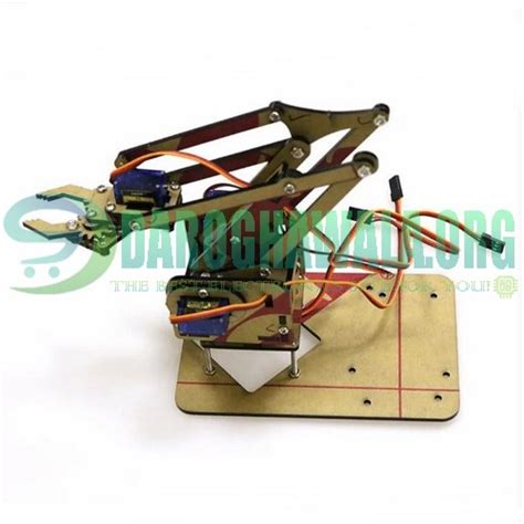 4 Dof Acrylic Unassembled Diy Robot Arm Kit Servo For Arduino In Pakistan