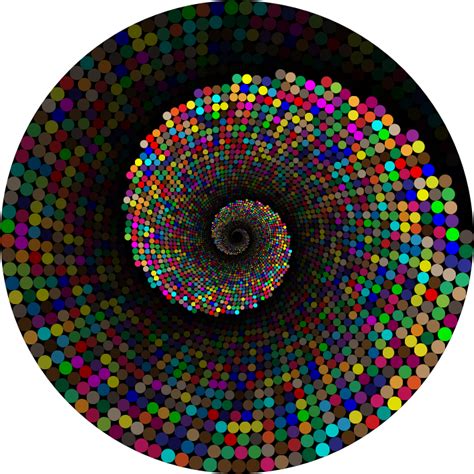 Colorful Swirling Circles Vortex 2 With Background Openclipart