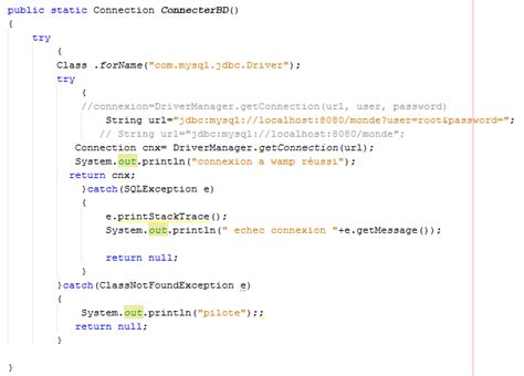 [résolu] connexion java et base de données wamp par daiz1993 page 1