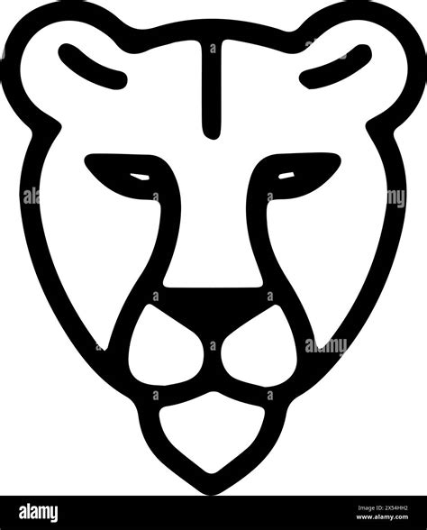 Stylized Lion Head Vector Logo Stock Vector Image And Art Alamy