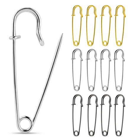 12 Pack Extra Large Safety Pins Blanket Pin Heavy Duty Pin