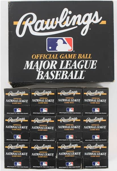 Lot Detail 1995 99 Rawlings Official National League Leonard Coleman