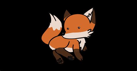 Cute Red Fox Chibi Red Fox Sticker Teepublic