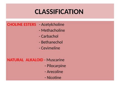 Cholinergic And Anti Choliesterase Ppt Pptx