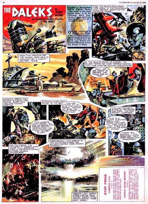 Atomic Surgery Dalek Comic Strip 1965 The Origin Of The Daleks
