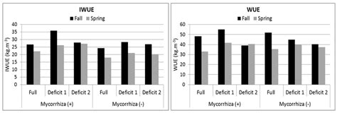 Irrigation Water Use Efficiency And Water Use Efficiency Of Treatments