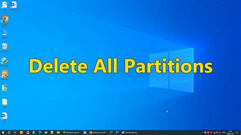 How To Remove All Partitions From A Hard Drive At Once In Windows 10 Youtube