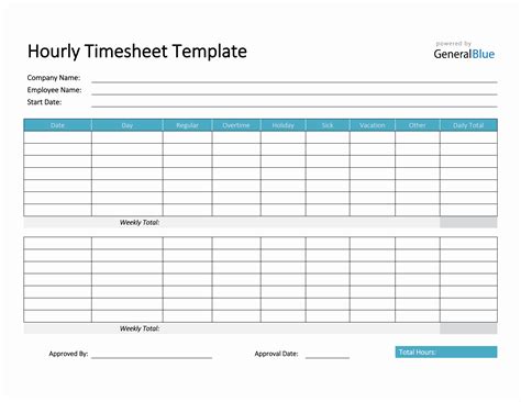 Printable Time Sheet For Hourly Employees 29 Free Timesheet Templates