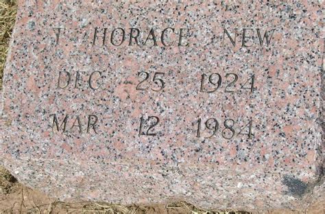 Thomas Horace New 1924 1984 Find A Grave Memorial