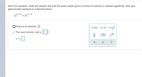 Solved Solve The Equation Write The Solution Set With