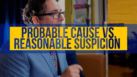 Reasonable Suspicion Vs Probable Cause