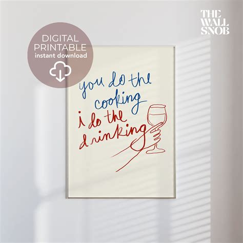 Set Of 2 Kitchen Doodle Prints Kitchen Gallery Wall Caviar Etsy