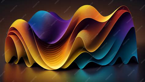 Premium Photo Abstract Colorful Gradient Wave Background