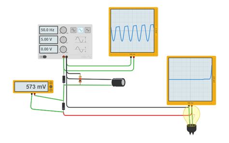 circuit design coderdojo linz eindiodengleichrichter tinkercad