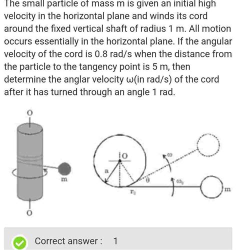 [answered] The Small Particle Of Mass M Is Given An Initial High Kunduz