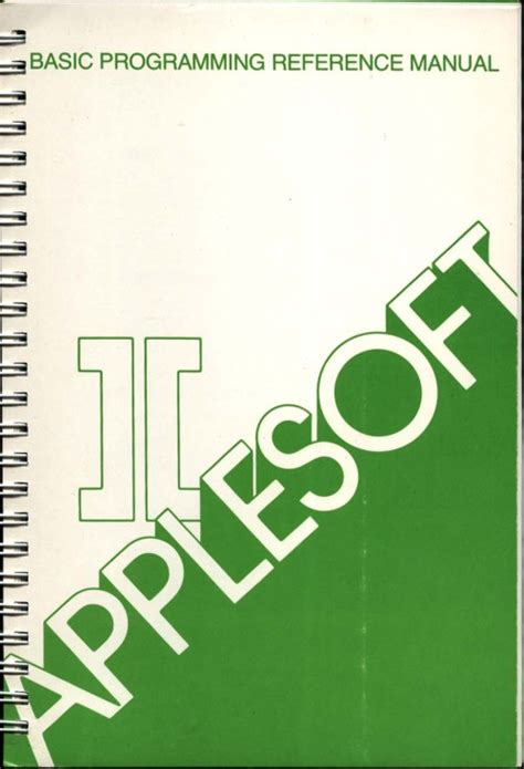 Apple Ii Applesoft Basic Programming Reference Manual Manual Computing History