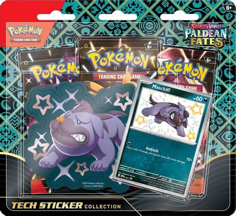 Paldean Fates Tech Sticker Collection Maschiff Sv Paldean Fates
