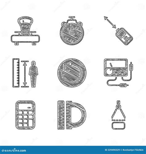 Set Ruler Drawing Compass Geometric Figure Cylinder Graph Schedule Chart Diagram