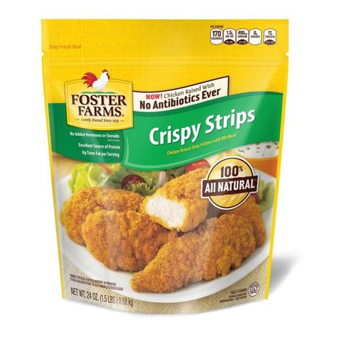 Foster Farms Crispy Chicken Strips Frozen 24oz Foster Farms