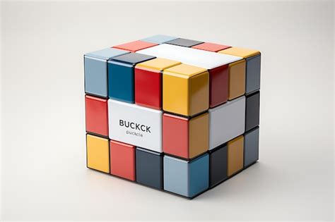 Collection Of Cube Shaped Box Rubiks Cube Inspired Design Glossy Cardboard Creative Design Ideas