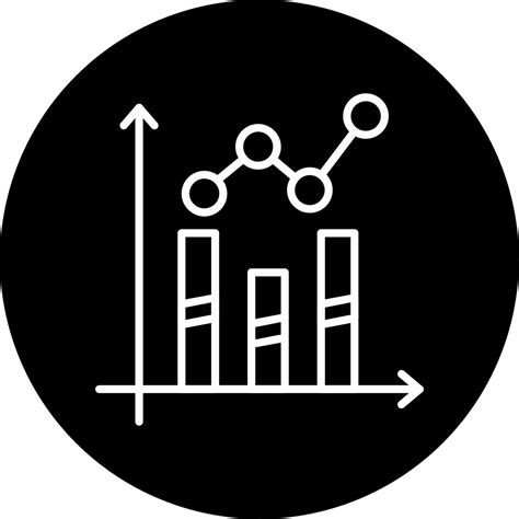 Trend Line Graph Symbol Line Circle Inverted 67349614 Vector Art At