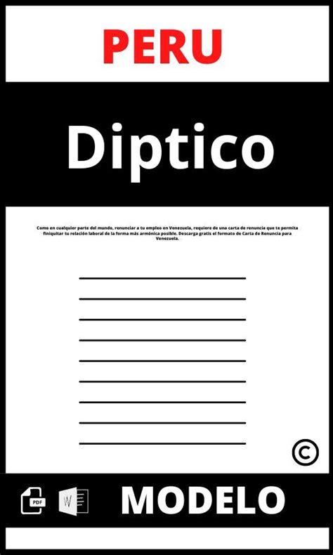Modelo De Diptico 2025