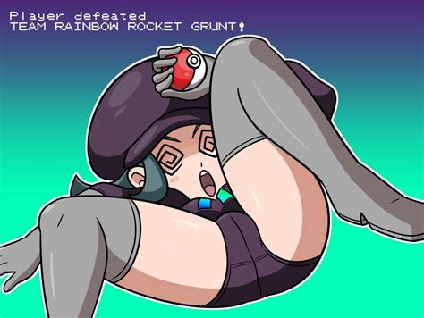 Post Porkyman Rainbow Rocket Grunt Female Team Rainbow Rocket