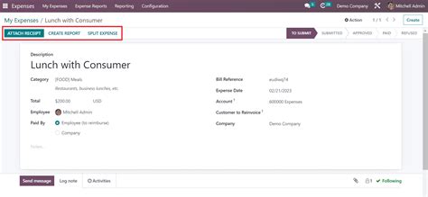 odoo 16 expenses app odoo v16 enterprise edition book