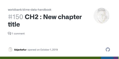 Ch New Chapter Title Issue Worldbank Dime Data Handbook