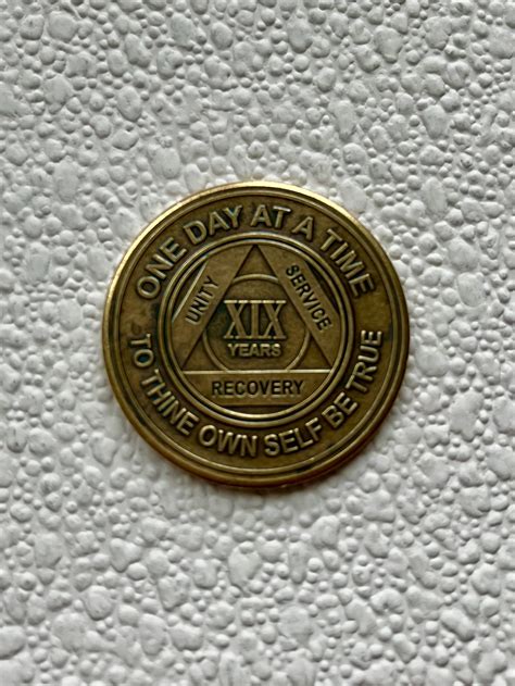 19 Years Sobriety Chip Bronze Aa Netherlands
