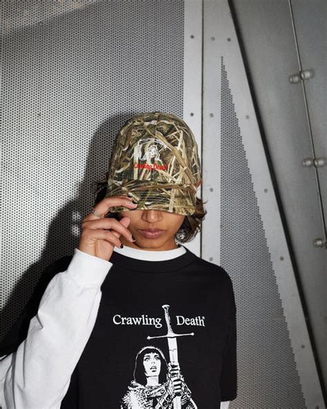 Grass Camo Reaper Cap Camo Red Logo Crawling Death
