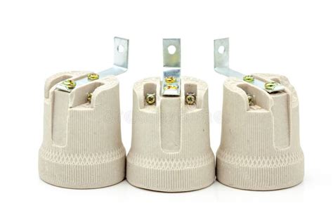 Electric Ceramic Socket E27 Stock Image Image Of Black Holder 255062015