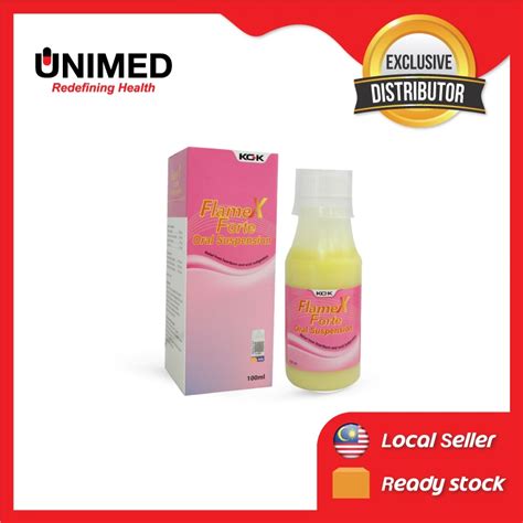 Flamex Forte Suspension 100ml Gastroesophageal Reflux Gerd Shopee