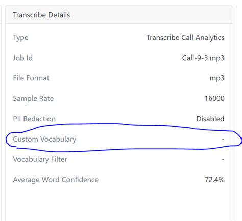 Custom Vocabulary Not Added Correctly · Issue 171 · Aws Samplesamazon