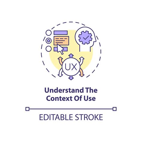 Understand Context Of Use Concept Icon Vector Art At Vecteezy