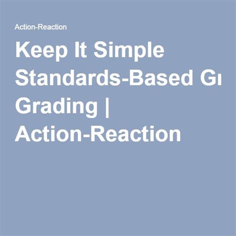 What Is Standards Based Grading