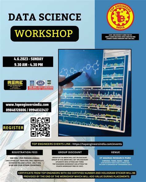 Data Science Workshop 2023 Top Engineers Workshop Chennai