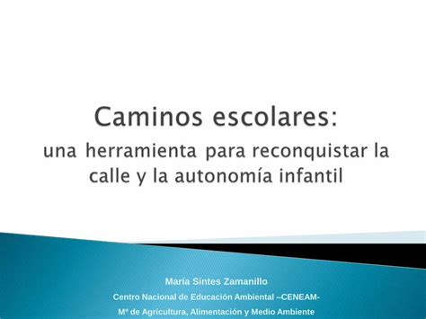 PDF María Sintes Caminos escolares Una herramienta para reconquistar la calle y la autonomía