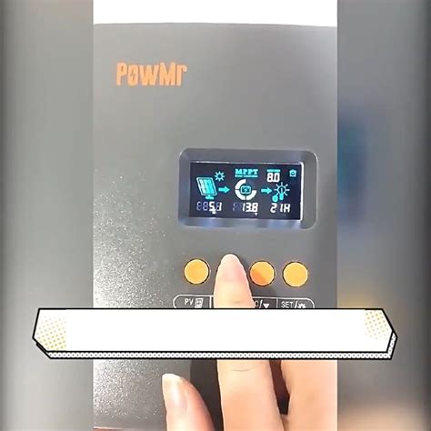 Powmr แท้100 Pow Keeper Mppt Solar Charger 20a 30a 40a ตัวควบคุมการ