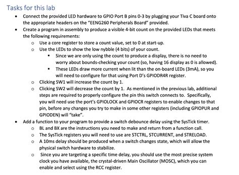 Solved Asks For This Lab Connect The Provided Led Hardware Chegg
