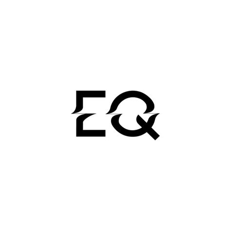 Premium Vector Eq Monogram Logo Design Letter Text Name Symbol