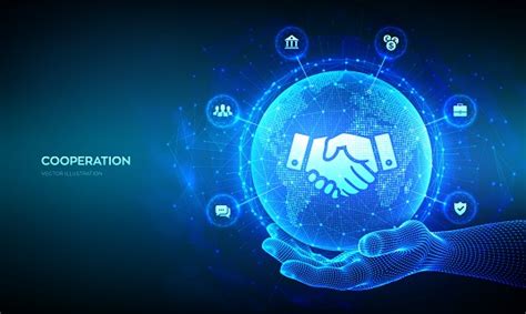 Partnership Technology Concept Business Partnership Global Cooperation